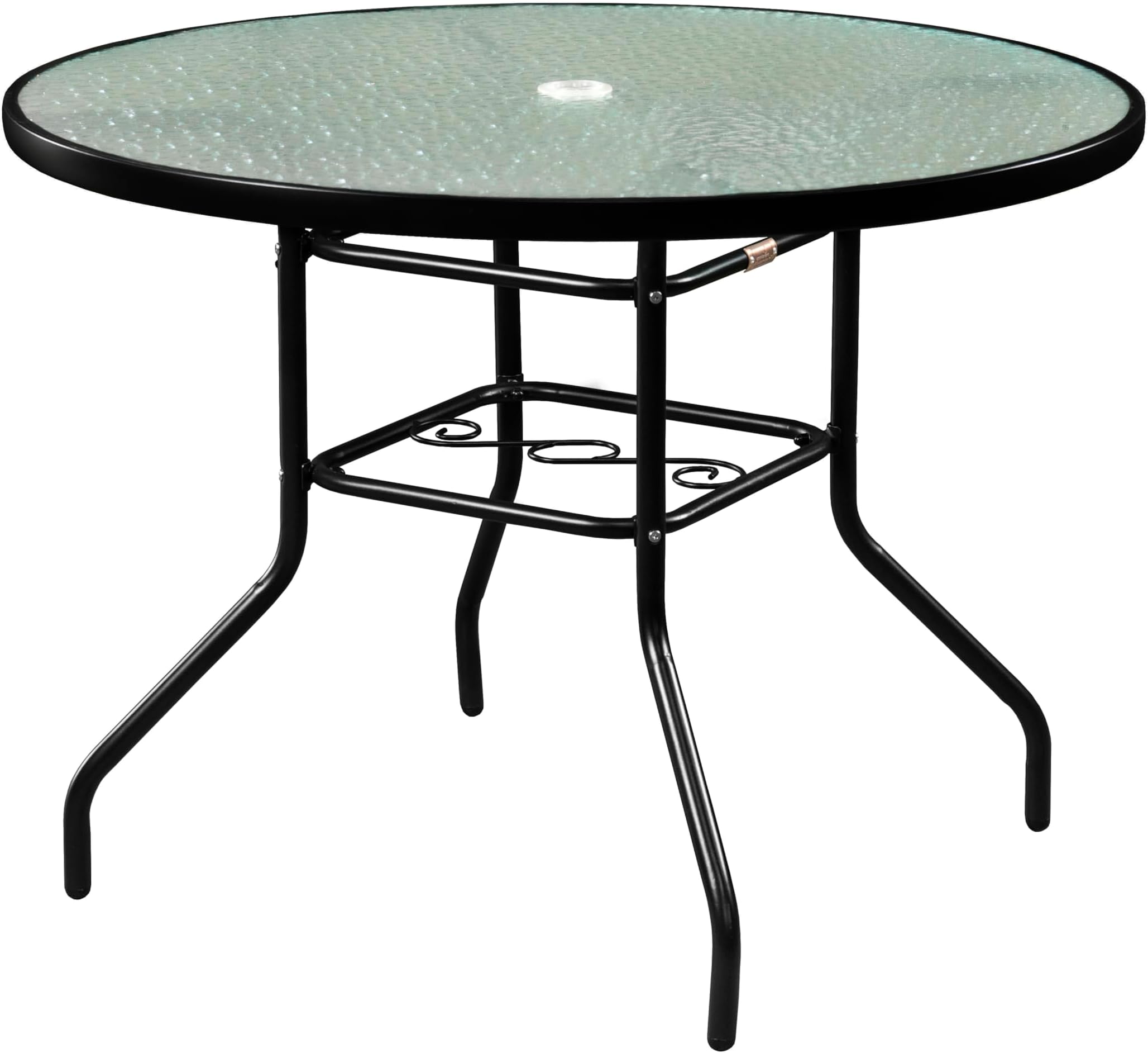 Amazon.com : Garden Elements Outdoor Wave Glass Patio Dining Furniture ...
