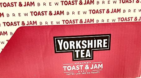 Yorkshire Tea Caramelised Biscuit Brew Flavoured Tea Bags, 4 Boxes of ...