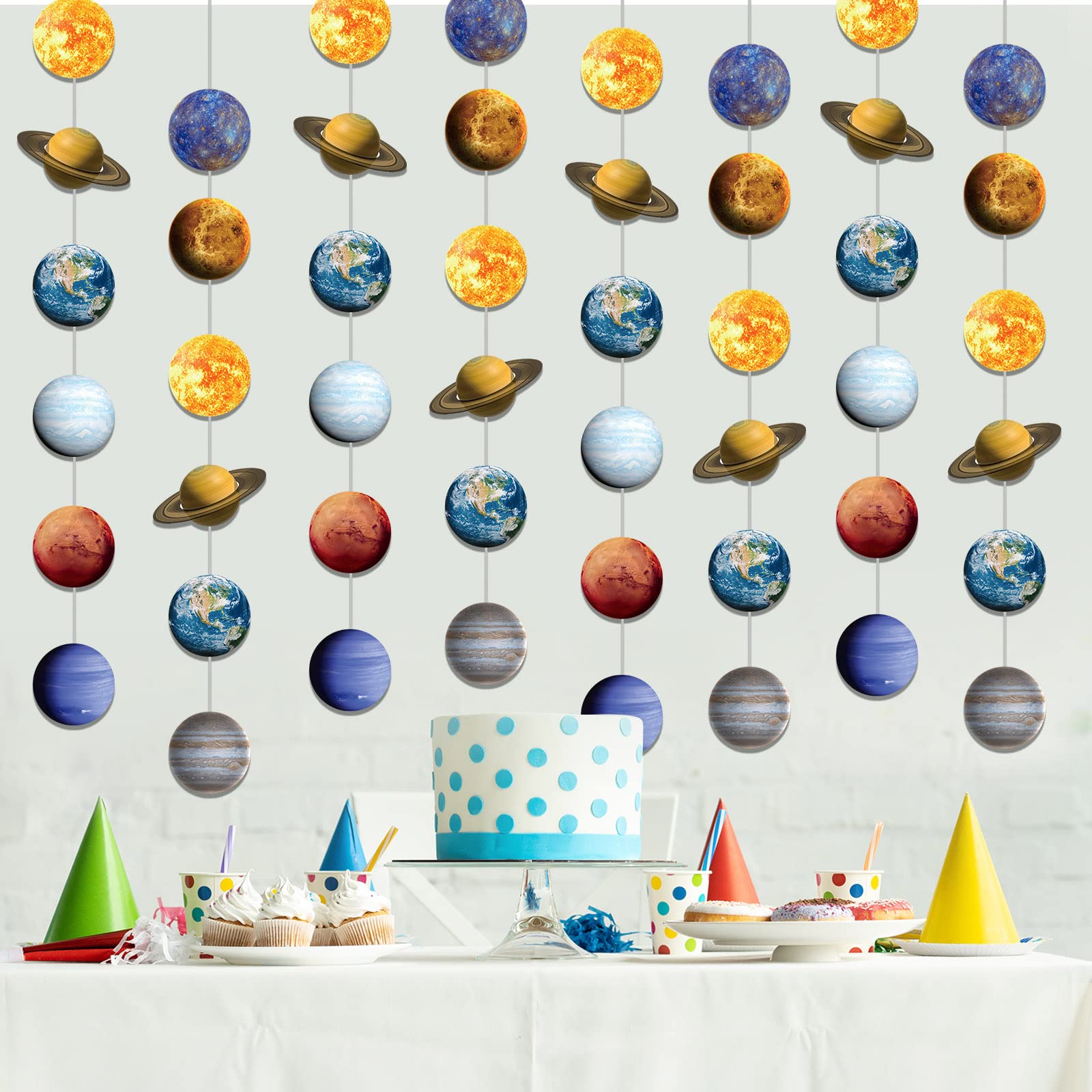 Snapklik.com : 8 Pieces Space Hanging Decorations Solar System Planets ...