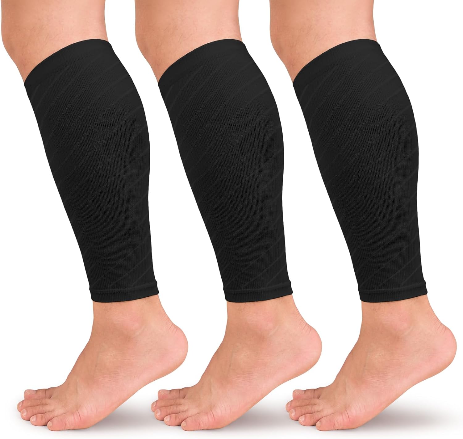 Amazon.com: 3 Pairs Calf Compression Sleeves(15-20mmHg) for Women Men ...
