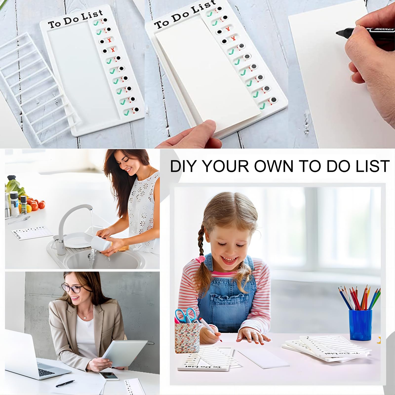 4 Pieces Chore Chart For Kids, Sliding Routine Chart