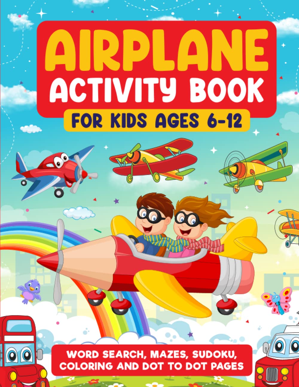 Airplane Activity Book For Kids 6 12 Years Old Word | Desertcart INDIA