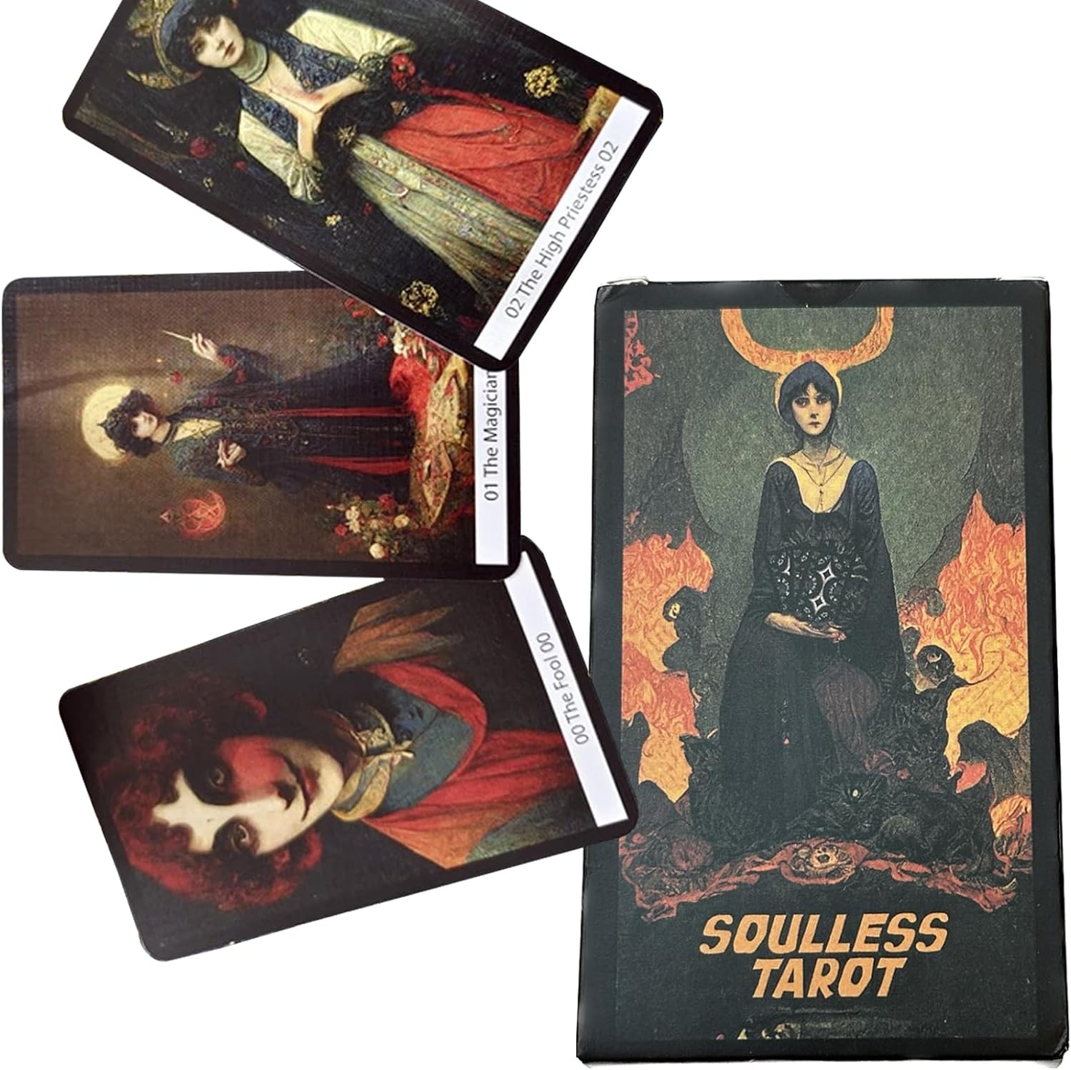 Amazon.com: Atesswy Soulless Tarot: A 78-Card Dark Intuition Deck ...