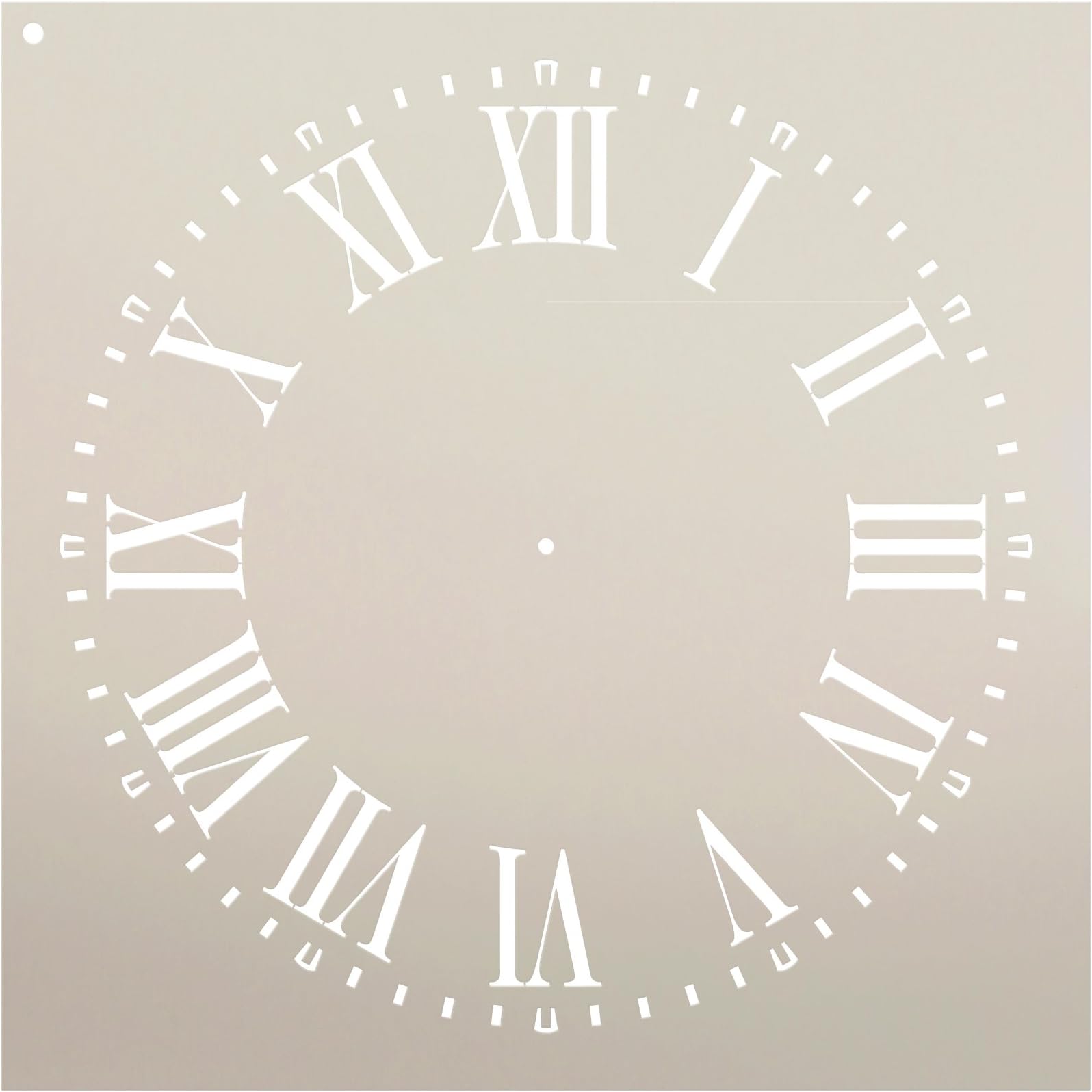 Amazon.com: Farmhouse Clock Face Stencil by StudioR12 | Roman Numerals ...