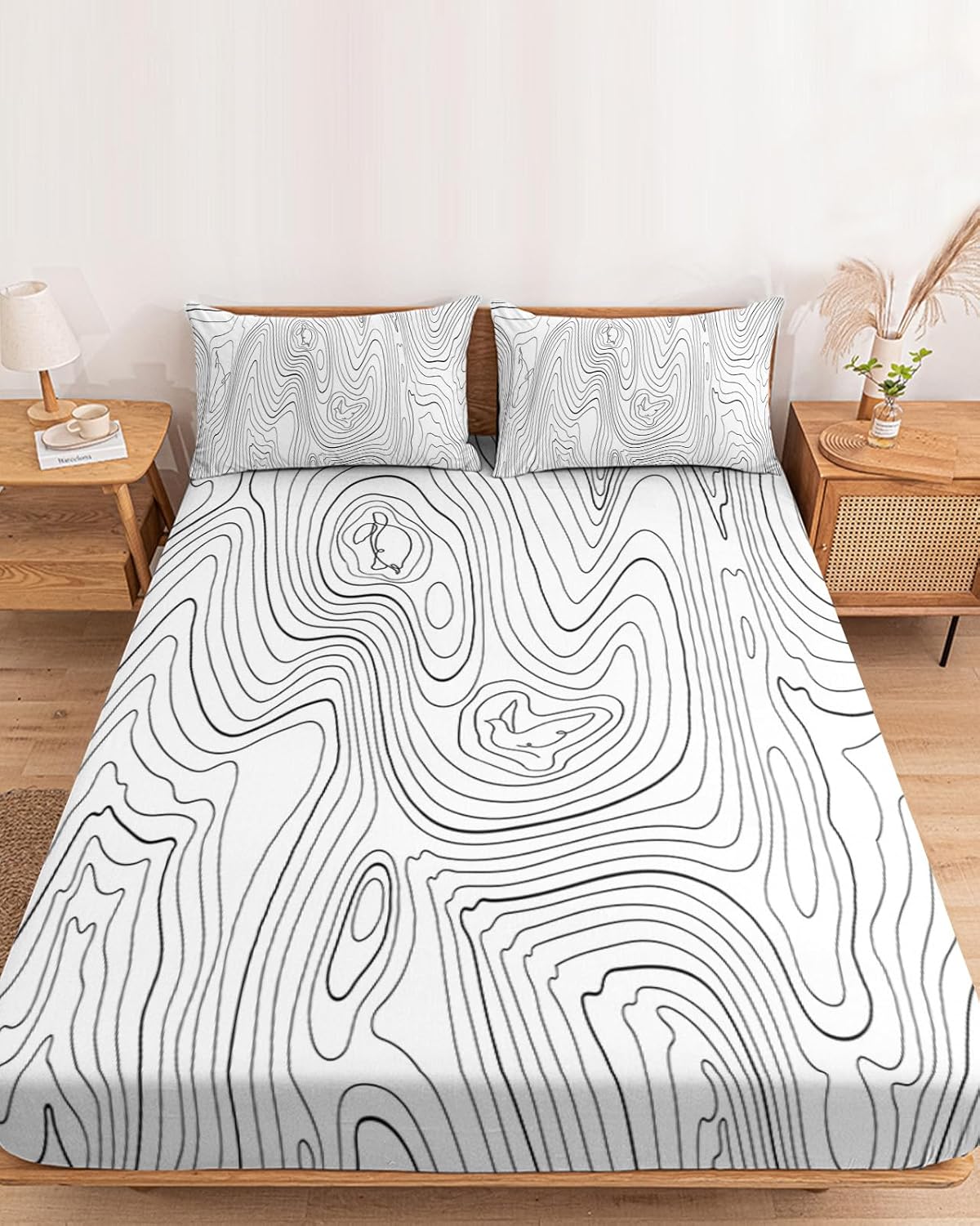 Amazon.com: Bedding Queen Size Fitted Sheets Fit 5"-16" Deep Pocket ...