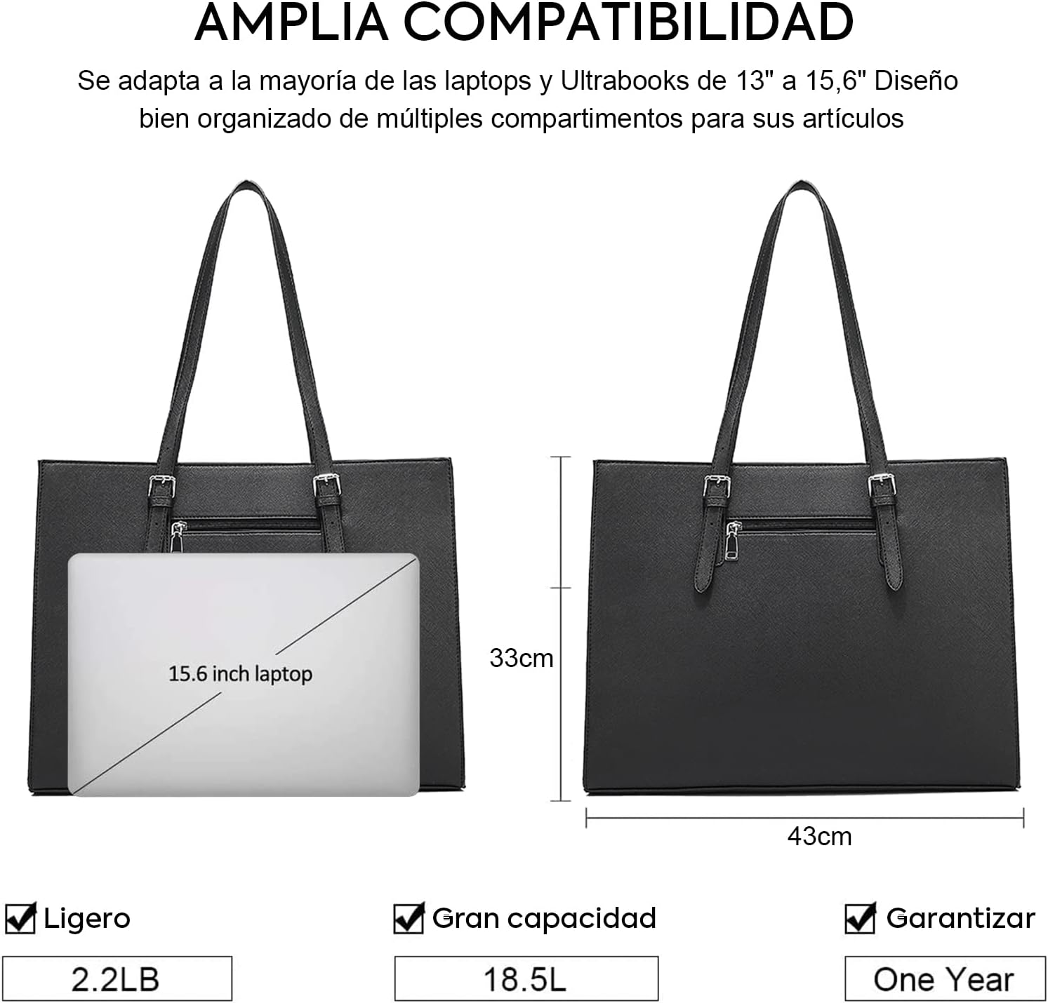Bolsa de ordenador portátil,AVEDISANTE porta laptop mujer,Puede ...