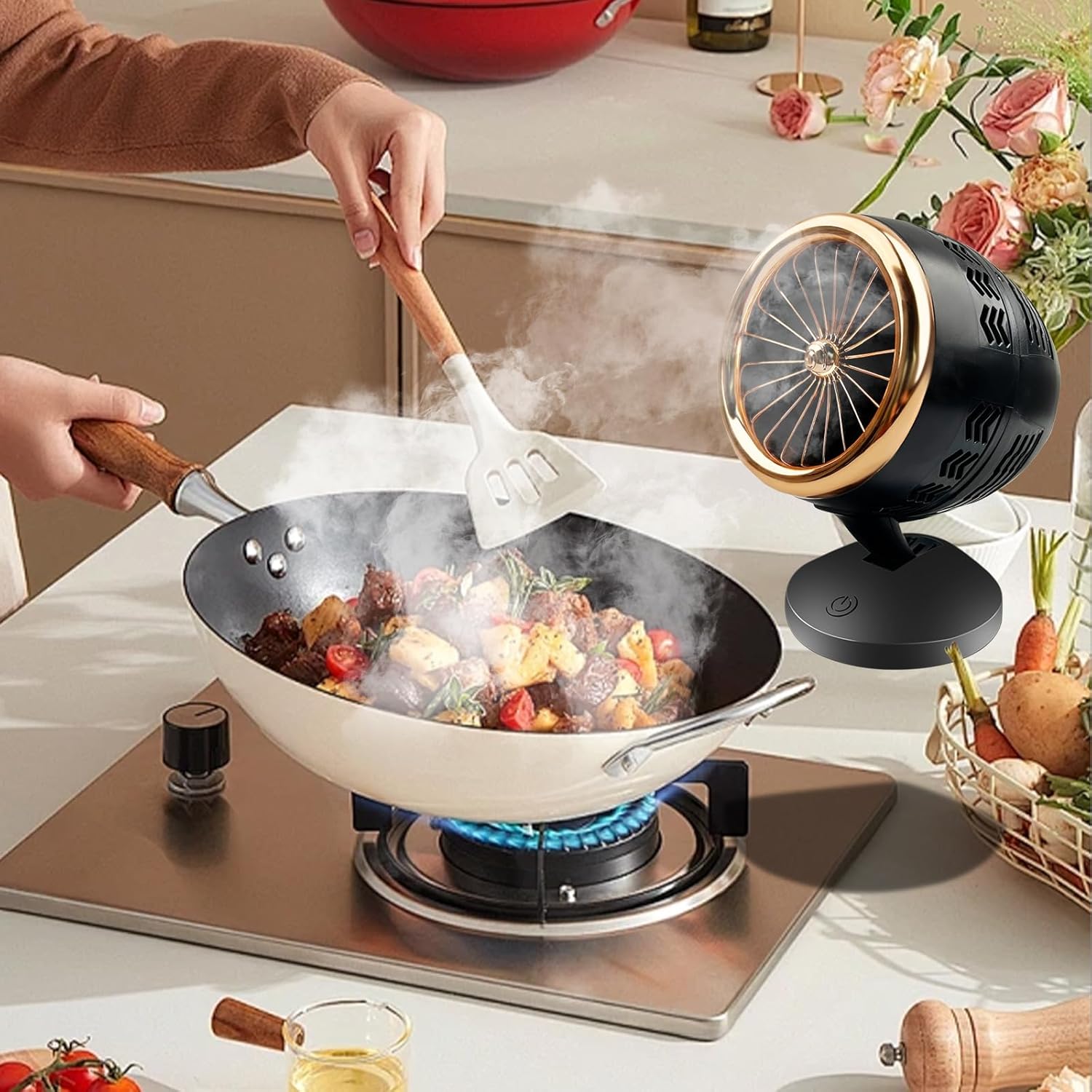 Amazon.com: LEBERY Portable Range Hood, Desktop Range Hoods with 3 Wind ...