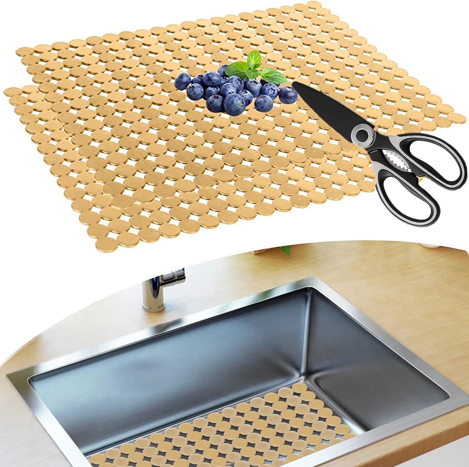 Amazon.com: Sink Mats for Stainless Steel Sink,2 Pack Kitchen Sink ...