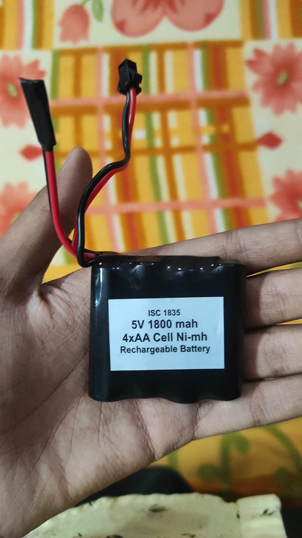 INVENTO 5V 1800 Mah Polymer Ni-Mh Rechargeable 4 Aa Cell Battery Pack ...