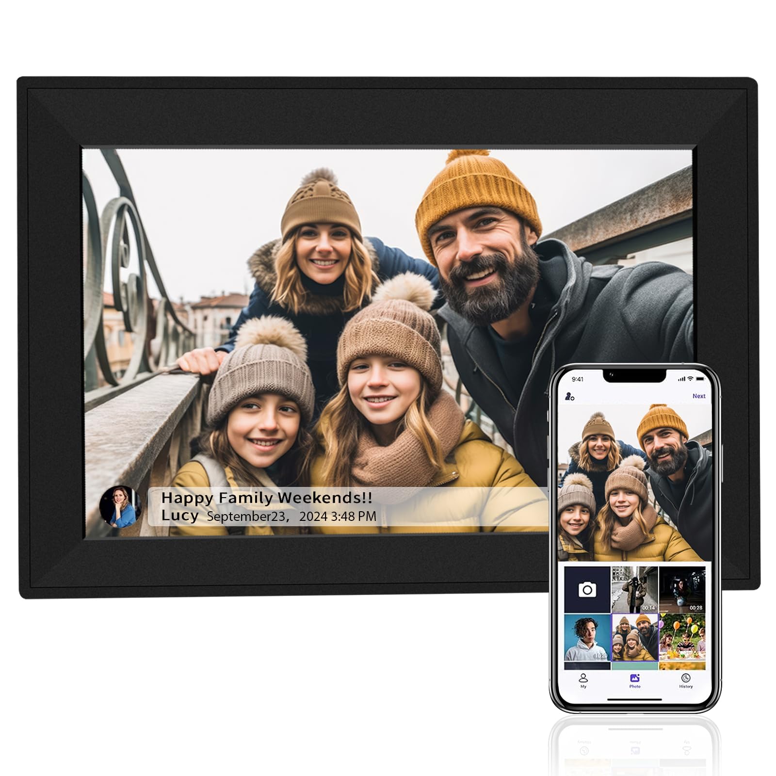 Amazon.com : 10.1 Inch WiFi Digital Picture Frame, Smart Electronic ...