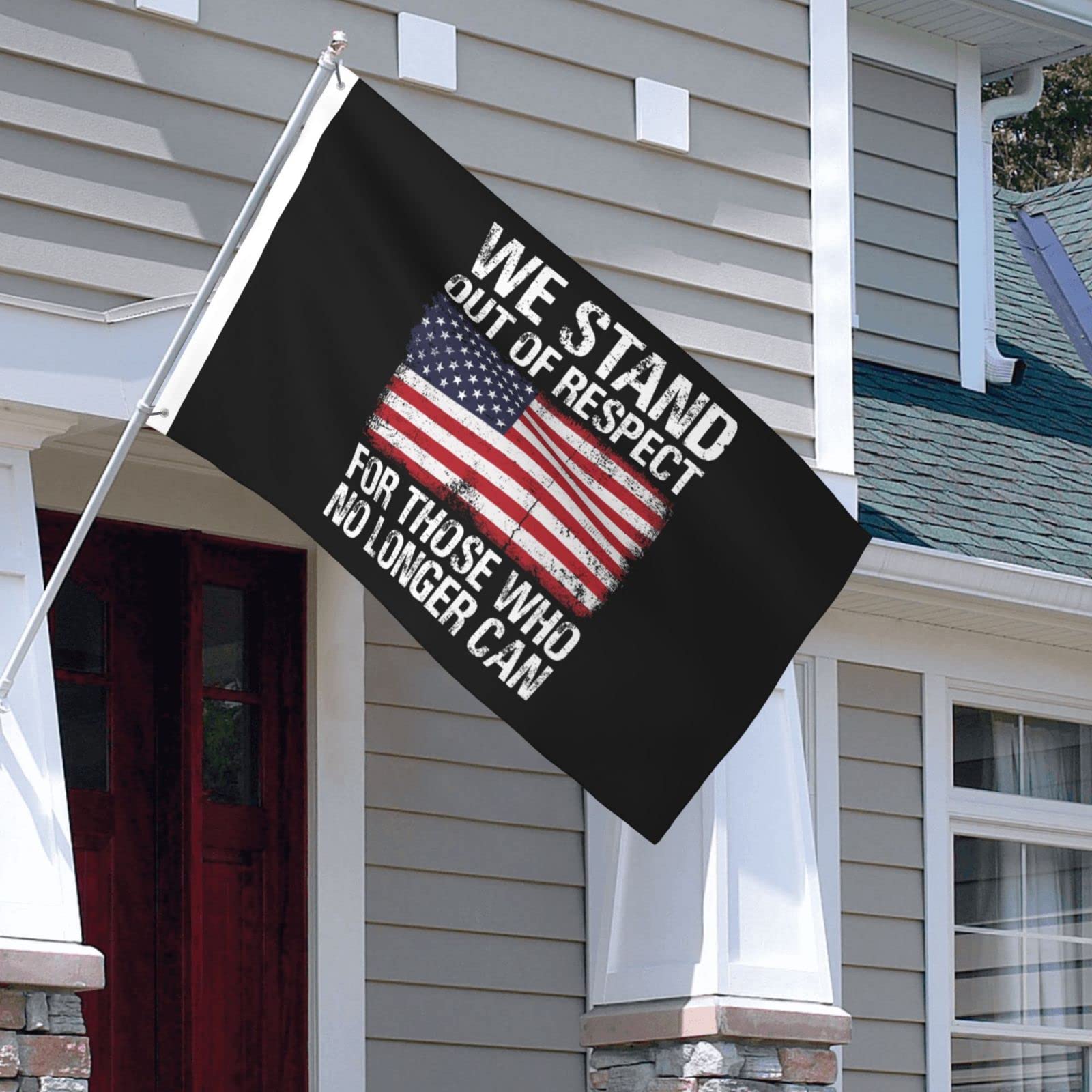 Respect The American Flag Patriot Day Concept. A Service Member