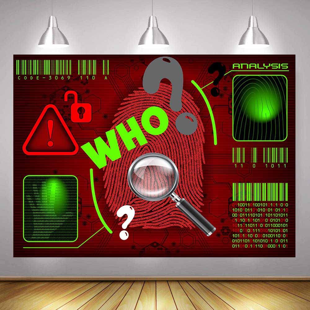 Amazon.com : Detective Backdrop Police Mystery Investigation Analysis ...