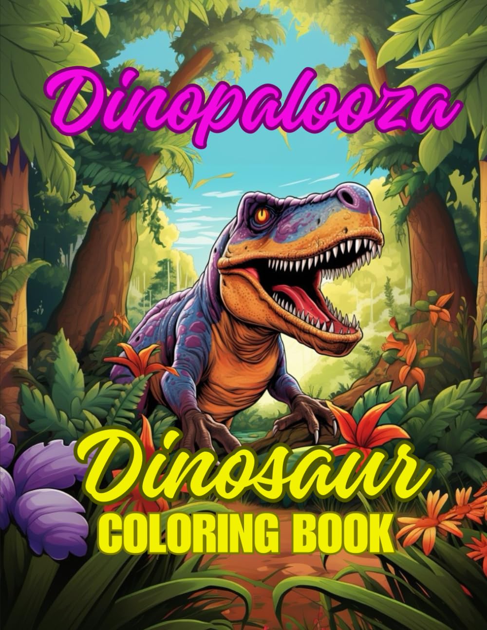 Amazon.com: DINOPALOOZA: Dinosaur Coloring Book featuring realistic and fun dinosaurs! (Daniel's ...