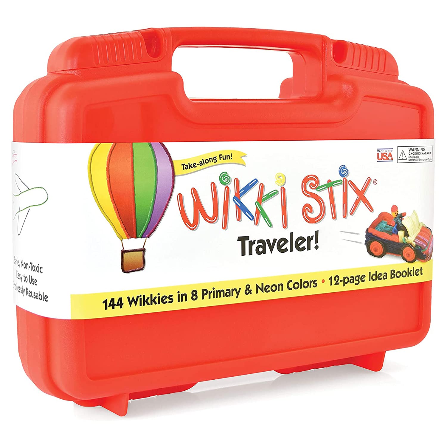 WikkiStix Traveler - 144 Wikki Stix in a Bright, Colorful Carrying ...