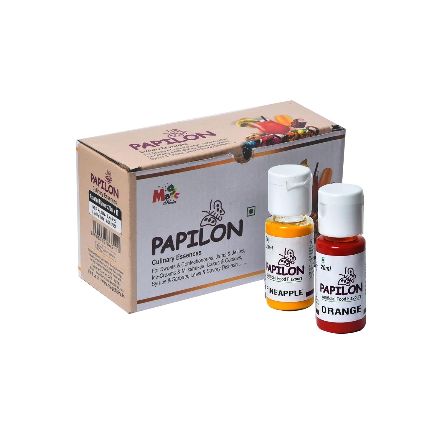 PAPILON Set of 6 Flavouring Emulsions of 20ml : Amazon.in: Grocery ...