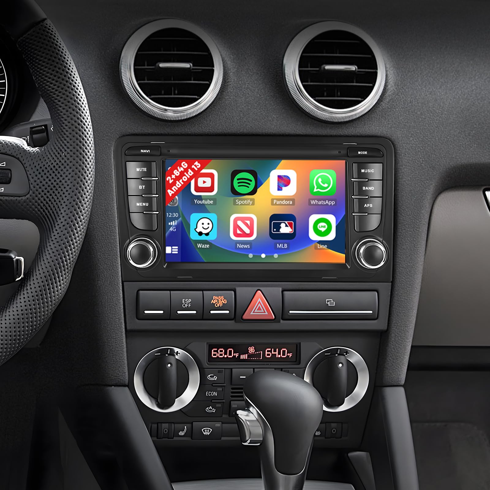 Amazon.com: Car Stereo for Audi A3 S3 RS3 2003-2012 Wireless Carplay ...