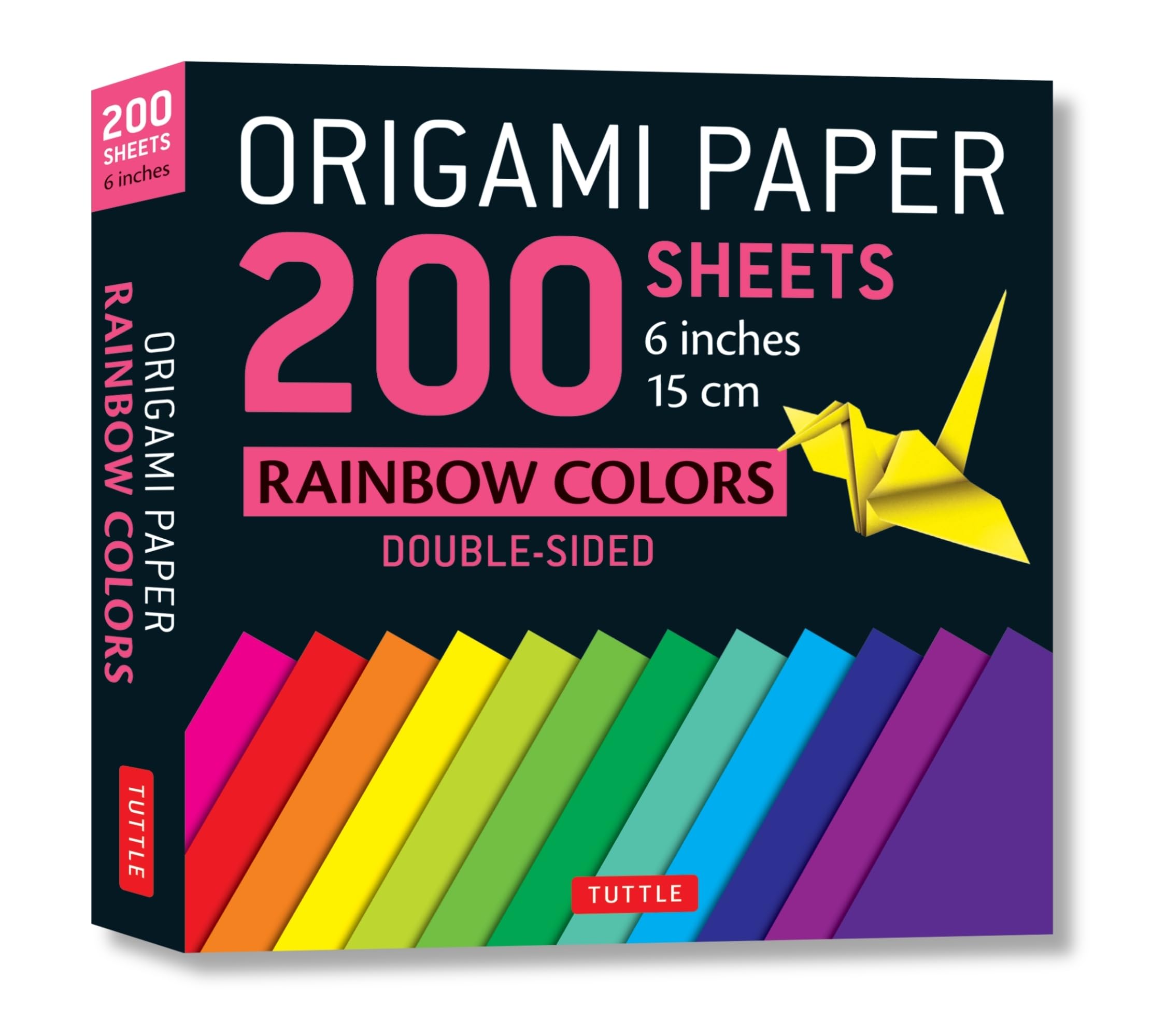 Amazon.com: Origami Paper 200 sheets Rainbow Colors 6" (15 cm): Tuttle ...
