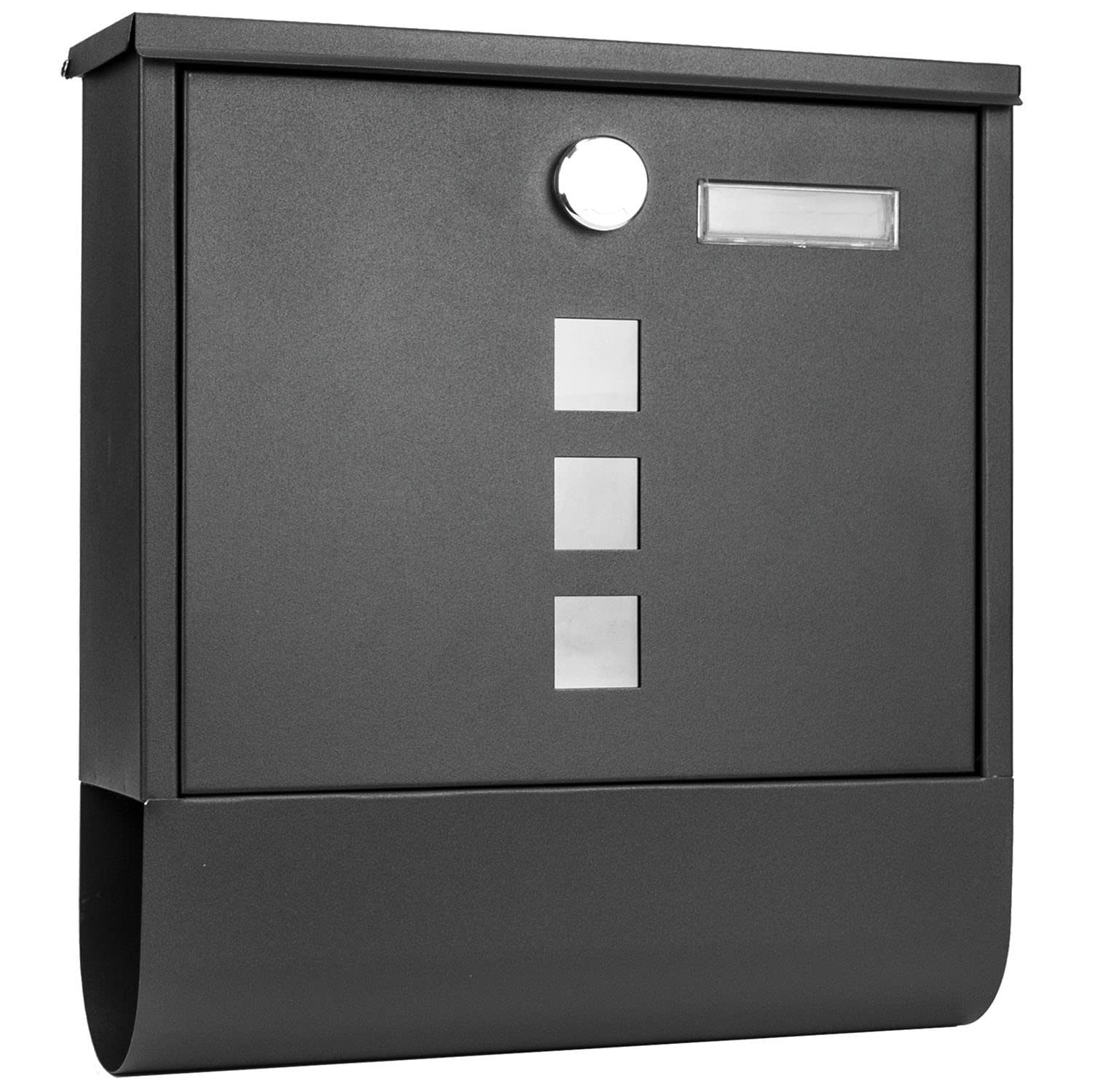 Buy TekBox Mailbox Large Steel Wall-ed Parcel Post Letter Box with Keys ...