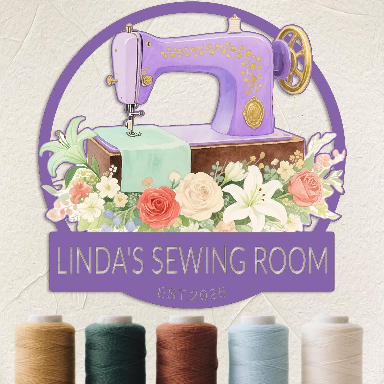 Amazon.com: Custom Sewing Room Metal Sign,Personalized Quilting Sign ...