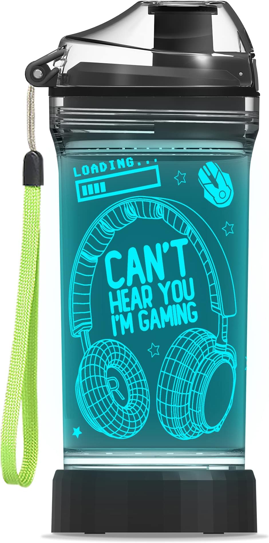 YuanDian Can't Hear You I'm Gaming Water Bottle, Headphone 7 Color ...
