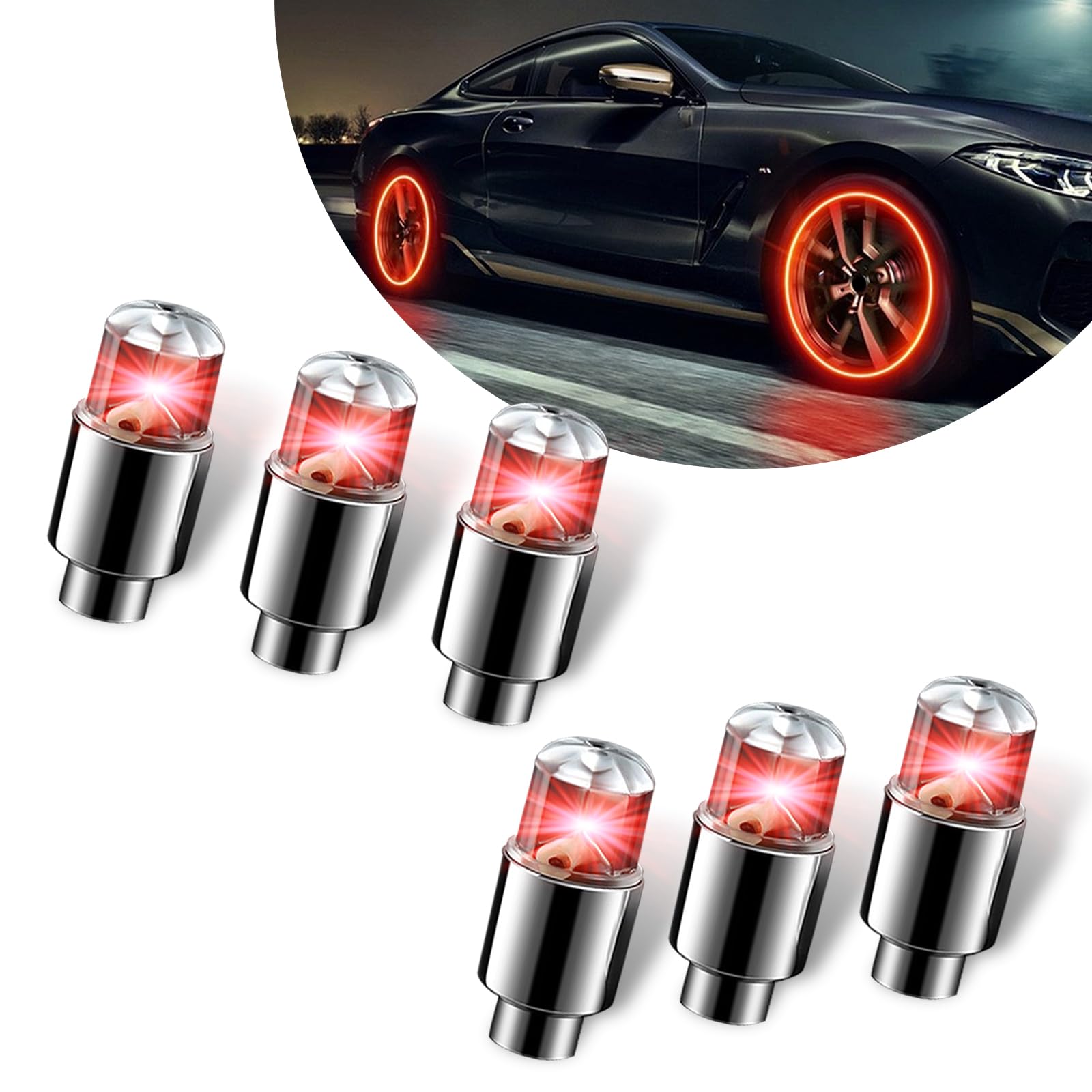Amazon.com: Sephile 6 PCS Car Tire Valve Light, Vibration Sensor ...
