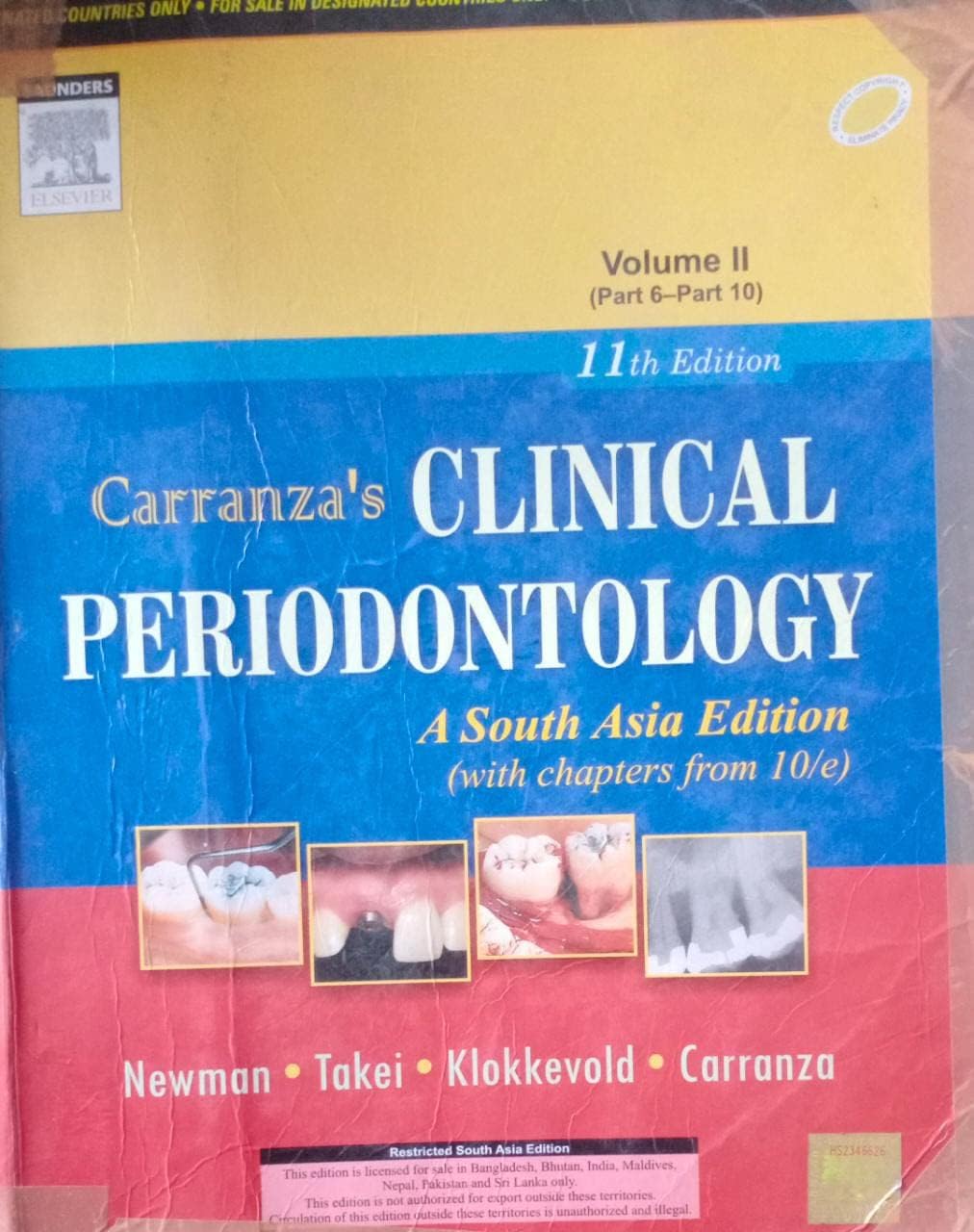 Buy Carranza's Clinical Periodontology Vol 2 By Newman (Second Hand ...