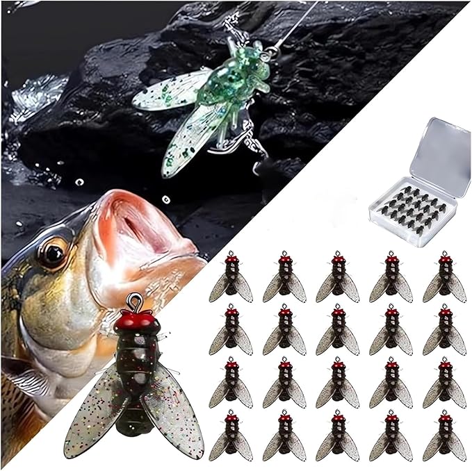 Amazon.com : Bionic Fly Fishing Bait (20PCS) - 2024 New Trout Jigs ...