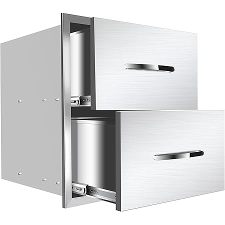 Amazon.com : yuxiangBBQ Outdoor Kitchen Drawers Stainless Steel 3 ...