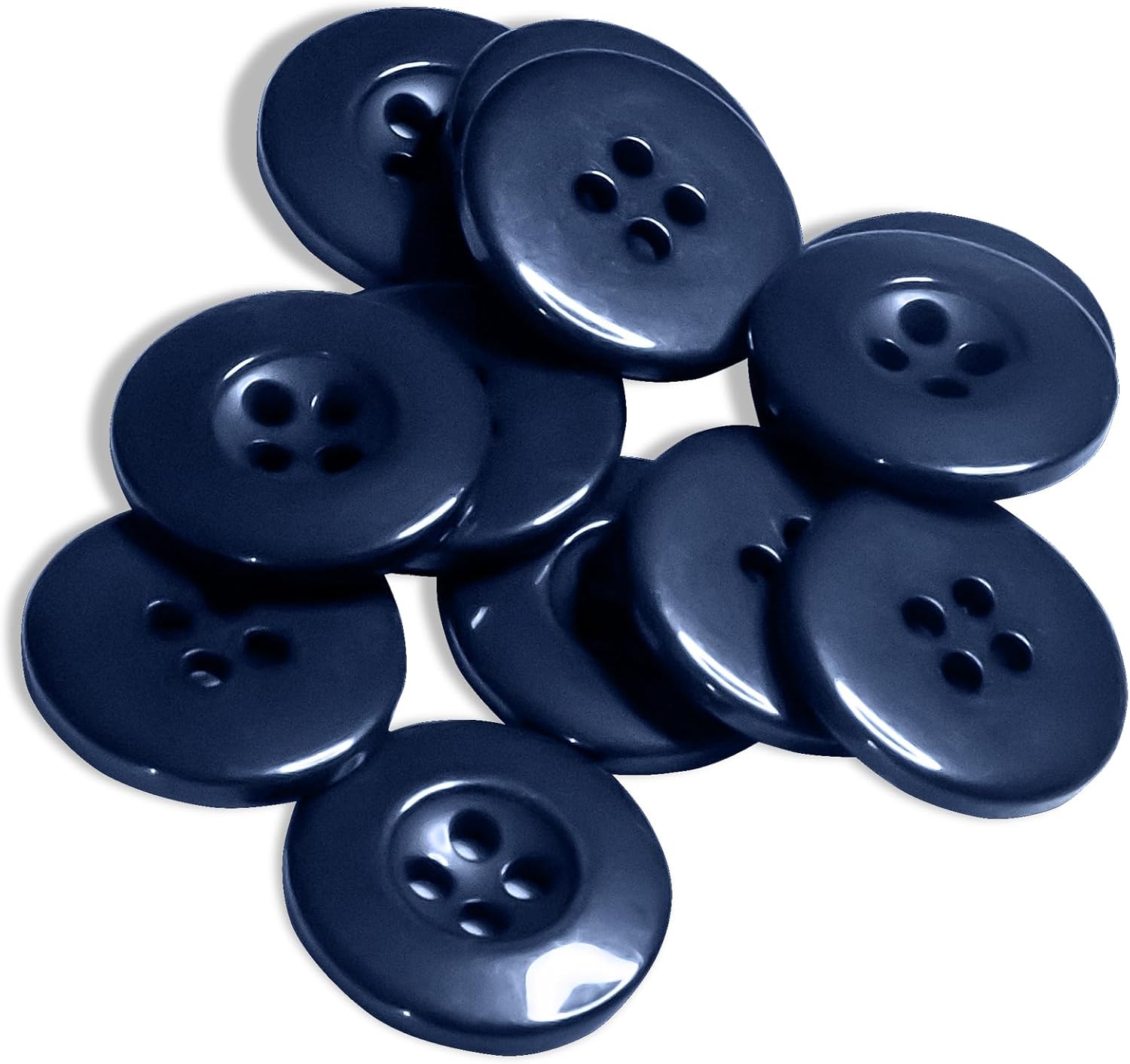 Amazon.com: 12 Pcs Navy Sewing Buttons 0.75 inch Uniform Buttons 30L 4 ...