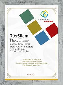 Modern Vintage Grey Poster Frame 70 x 50cm Large Photo Frame 700x500mm ...
