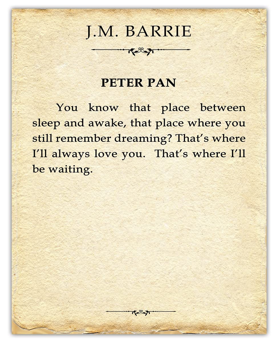 Peter Pan Poem Quotes Peter Pan Quote, Printable Wall Art, Neverland,