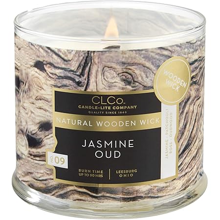 Amazon.com: CLCo by Candle-lite Wood Wick Scented Candles, Sandalwood ...