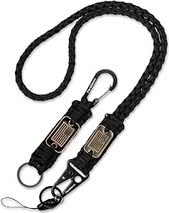 Amazon.com: ParaDance Heavy Duty Paracord Lanyards w/Cool USA Flag for ...
