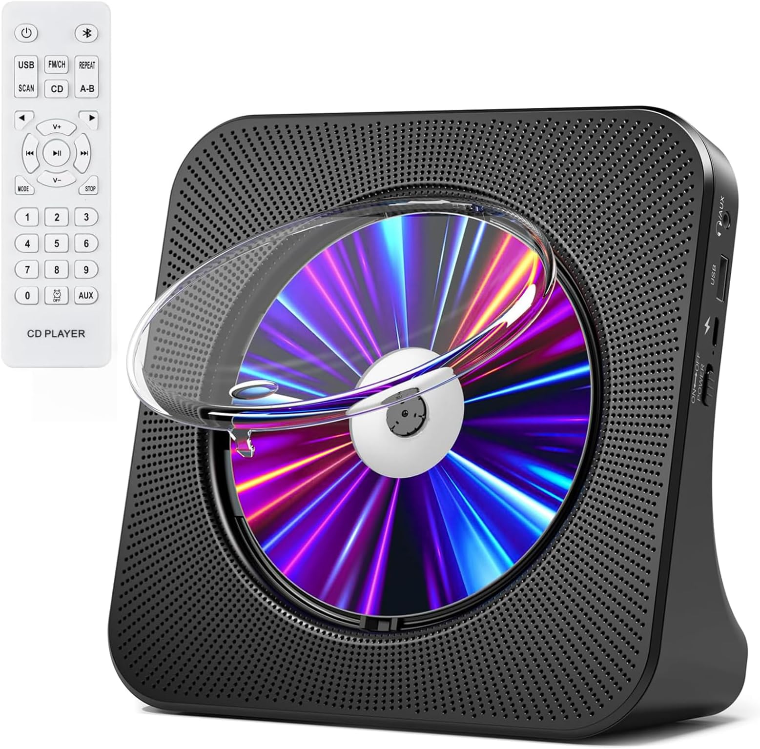 CD Player Portable with Bluetooth, FM Radio CD Players with HiFi ...