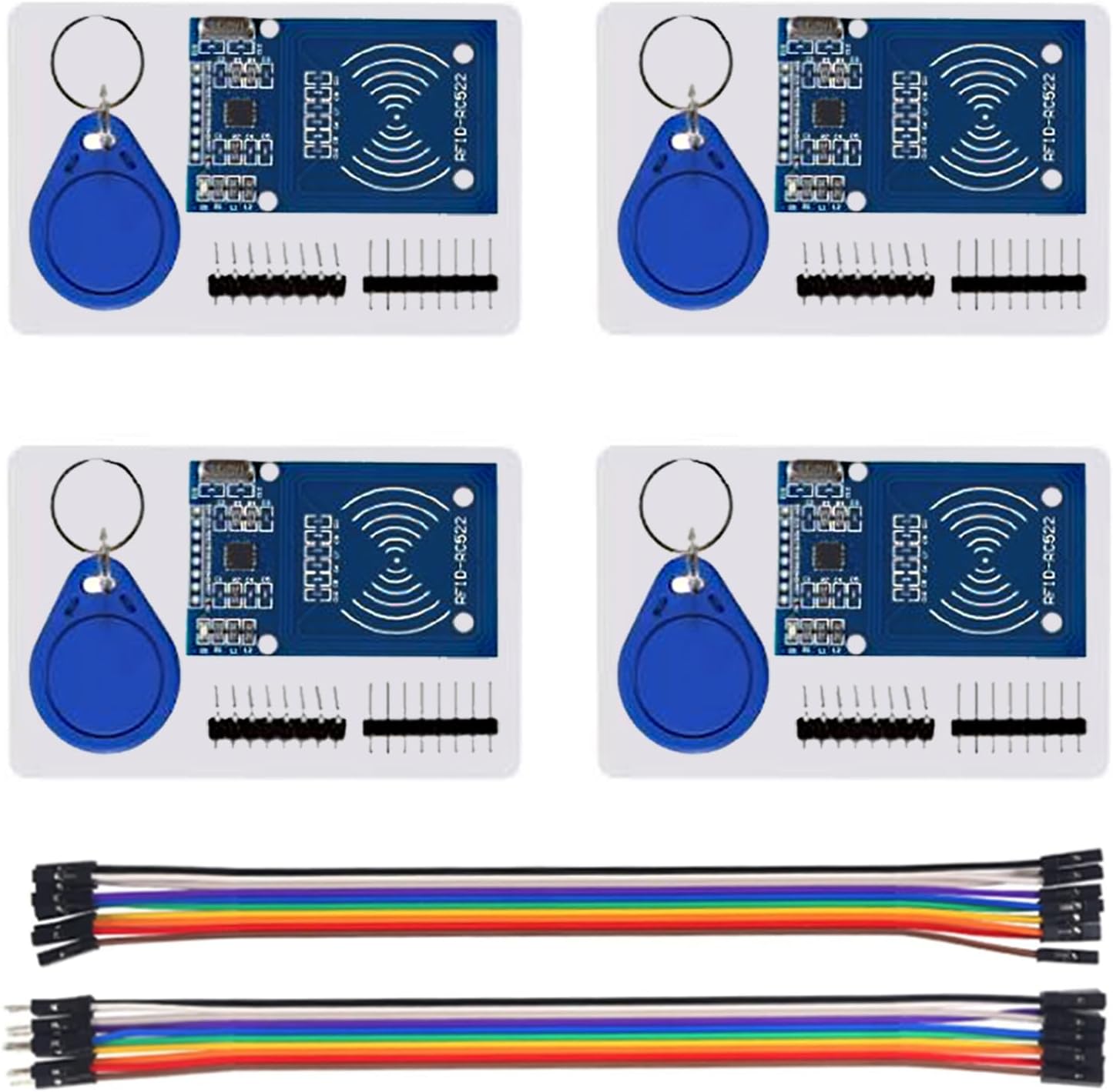 Amazon.com: AEDIKO 4pcs RFID Kit RC522 RF IC Card Sensor Module MFRC ...