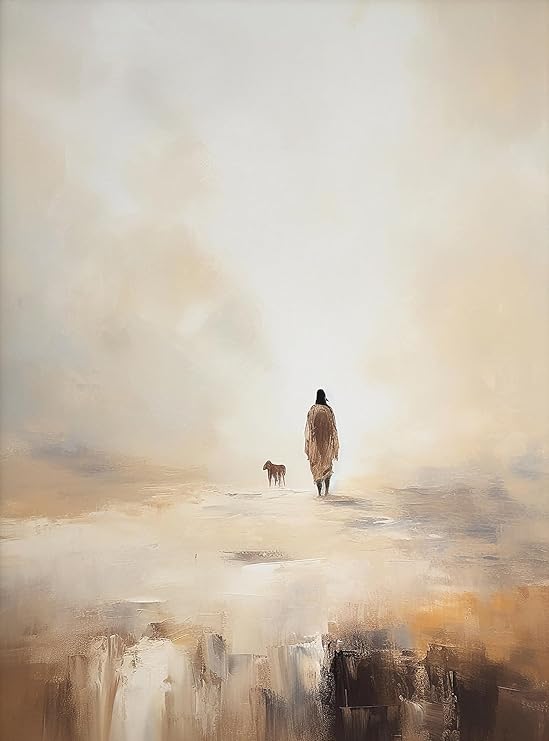 Amazon.com: USOWAY Christian Wall Art-Jesus Leaves The 99 Poster For ...