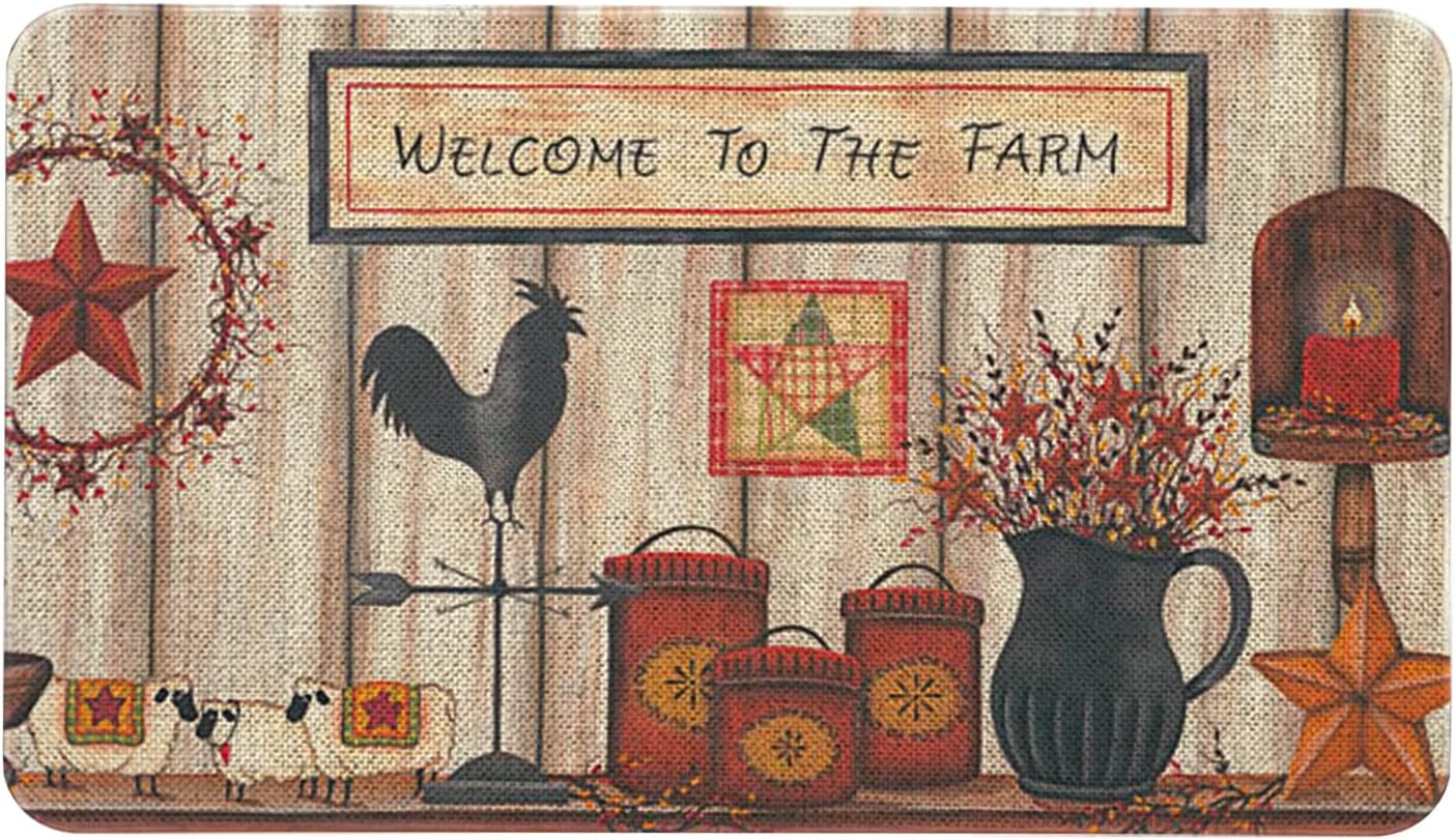 Amazon.com: Roszwtit Farmhouse Kitchen Rugs and Mats, Welcome to The ...
