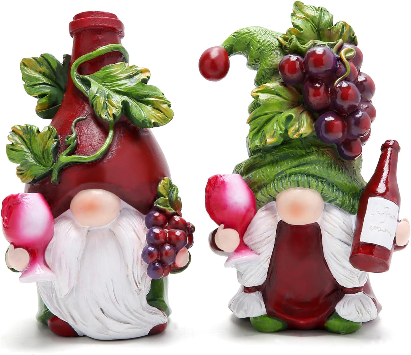 Amazon.com: Hodao Red Wine Gnomes Decorations - Home Party Figurine ...
