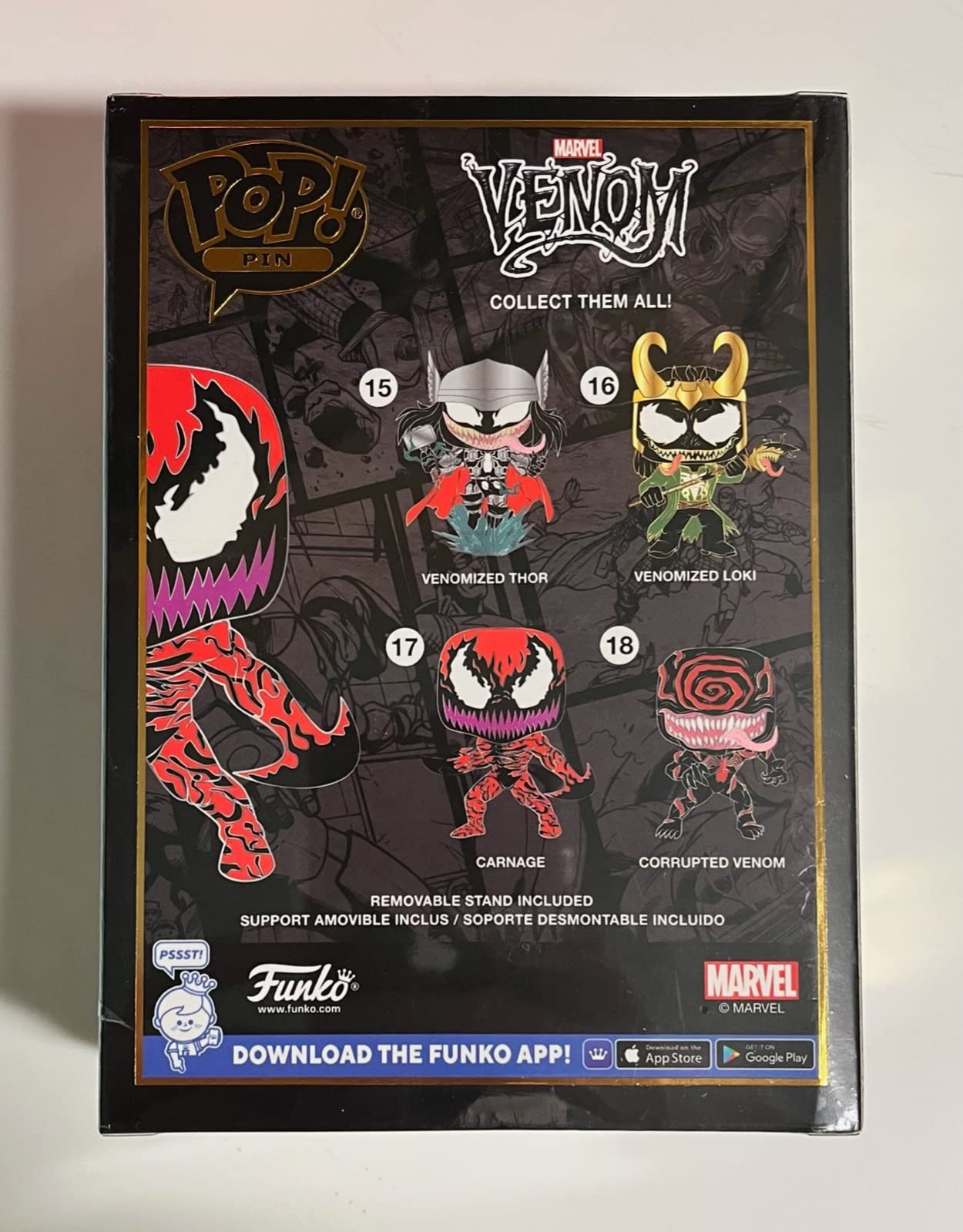 Amazon.com: Funko Pop! Sized Pin Marvel: Venom Carnage : Toys & Games