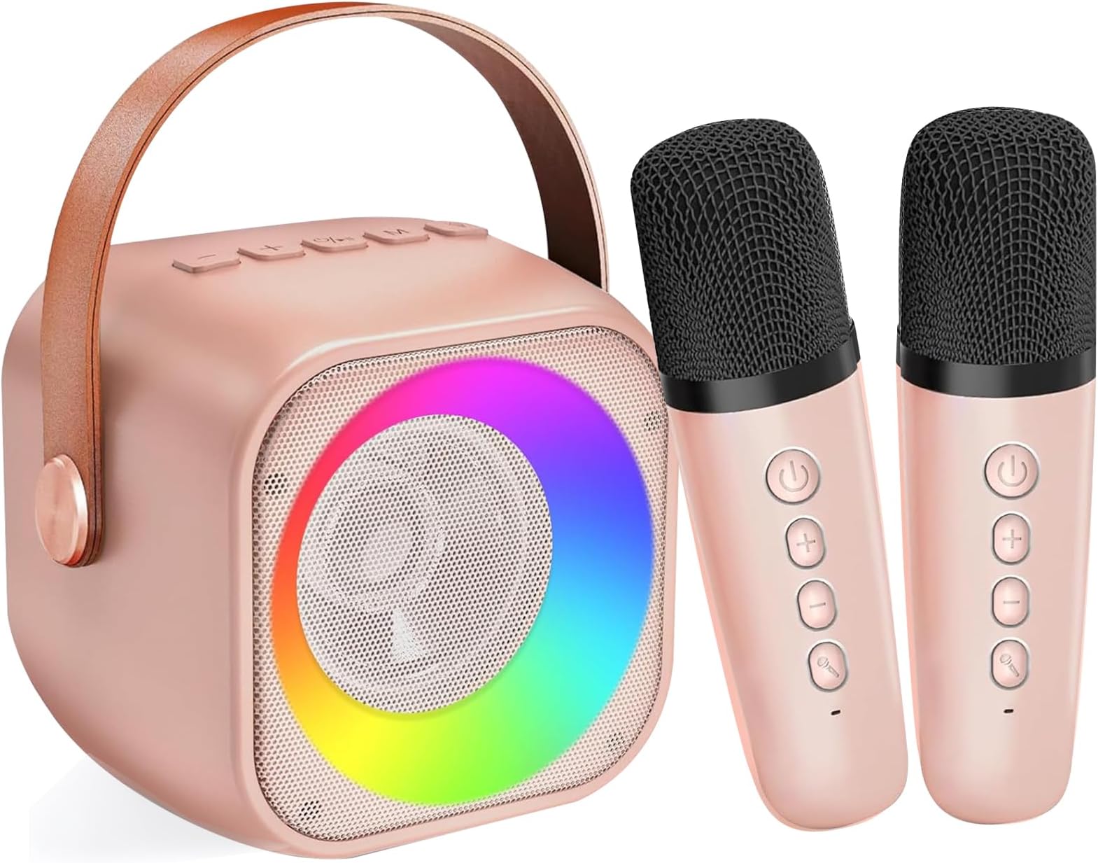 Mgaolo Mini Karaoke Machine for Kids Adults,Portable Bluetooth Speaker ...
