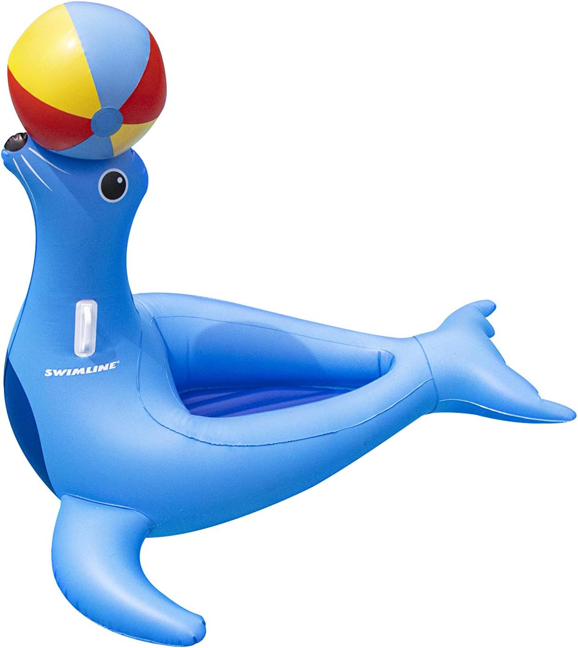 Amazon.com: Swimline Sea Lion Inflatable Pool Ride On, Blue, 63" x 60 ...
