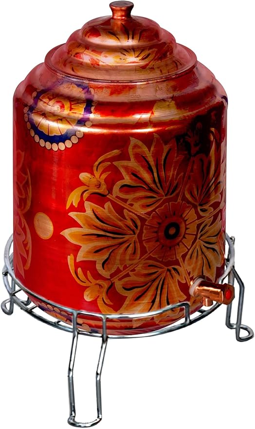 Amazon.com | 10 LITER COPPER CONTAINER,COPPER POT,COPPER TANK,COPPER ...