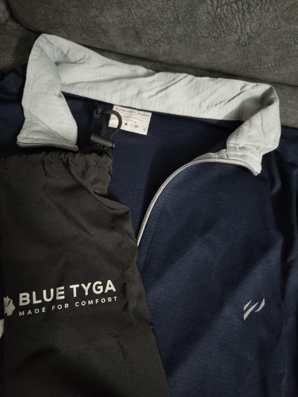 BLUE TYGA Sunscreen Jacket with UV Protection UPF 50+ Jacket with ...