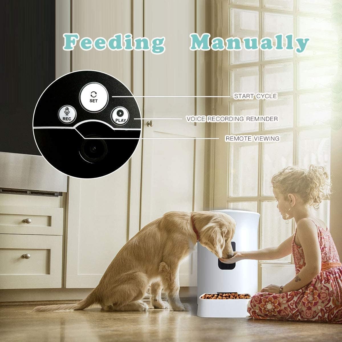MOXNICE Automatic Pet Feeder with Camera - Model B08DTYYG16 Instruction ...