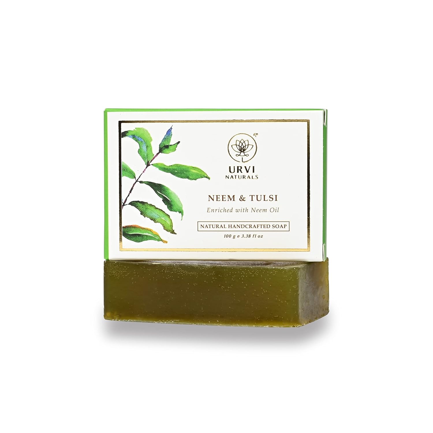 Buy Urvi Neem Tulsi handcrafted Bath Soap |Natural & Handmade | All ...