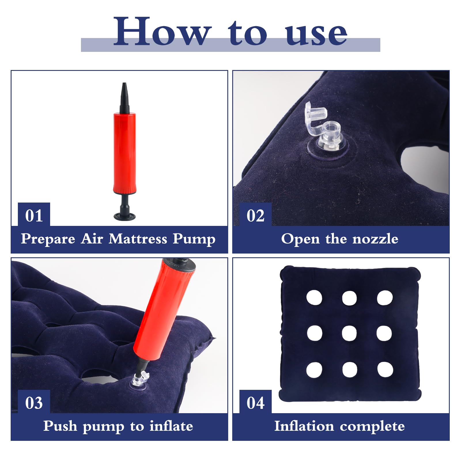 Pressure Relief Cushion for Prevention Sores, Inflatable Seat Air ...