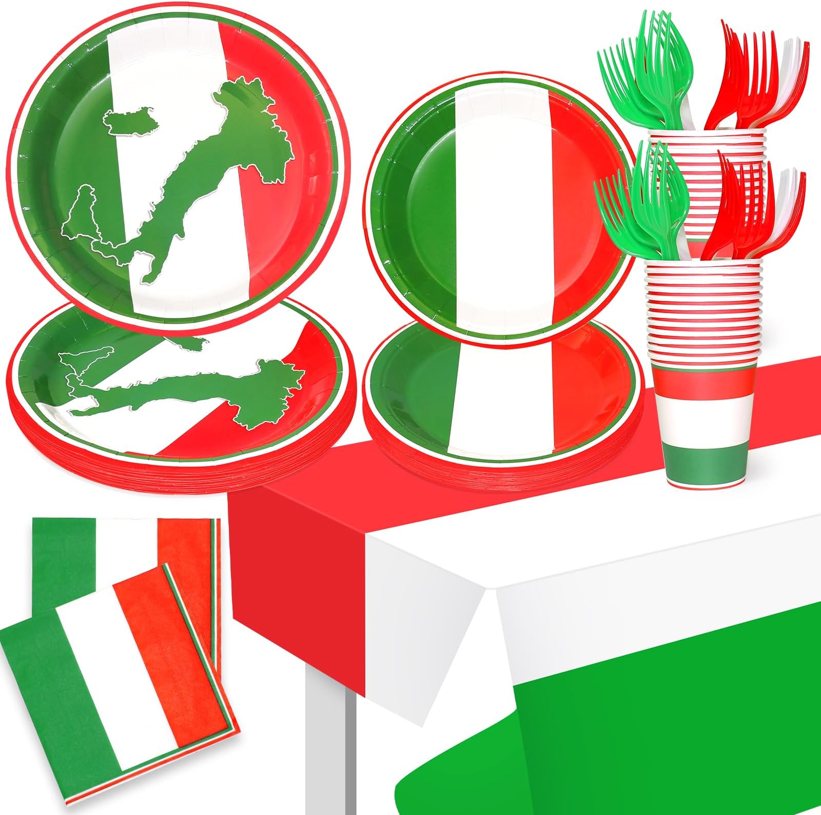 Amazon.com: Pirese Italian Birthday Party Decorations, Italian Party ...