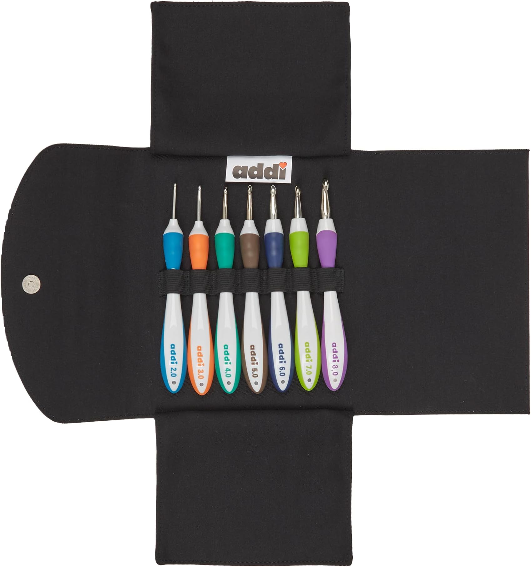 Amazon.com: Addi Swing Crochet Hook Set with Hooks 2-8mm