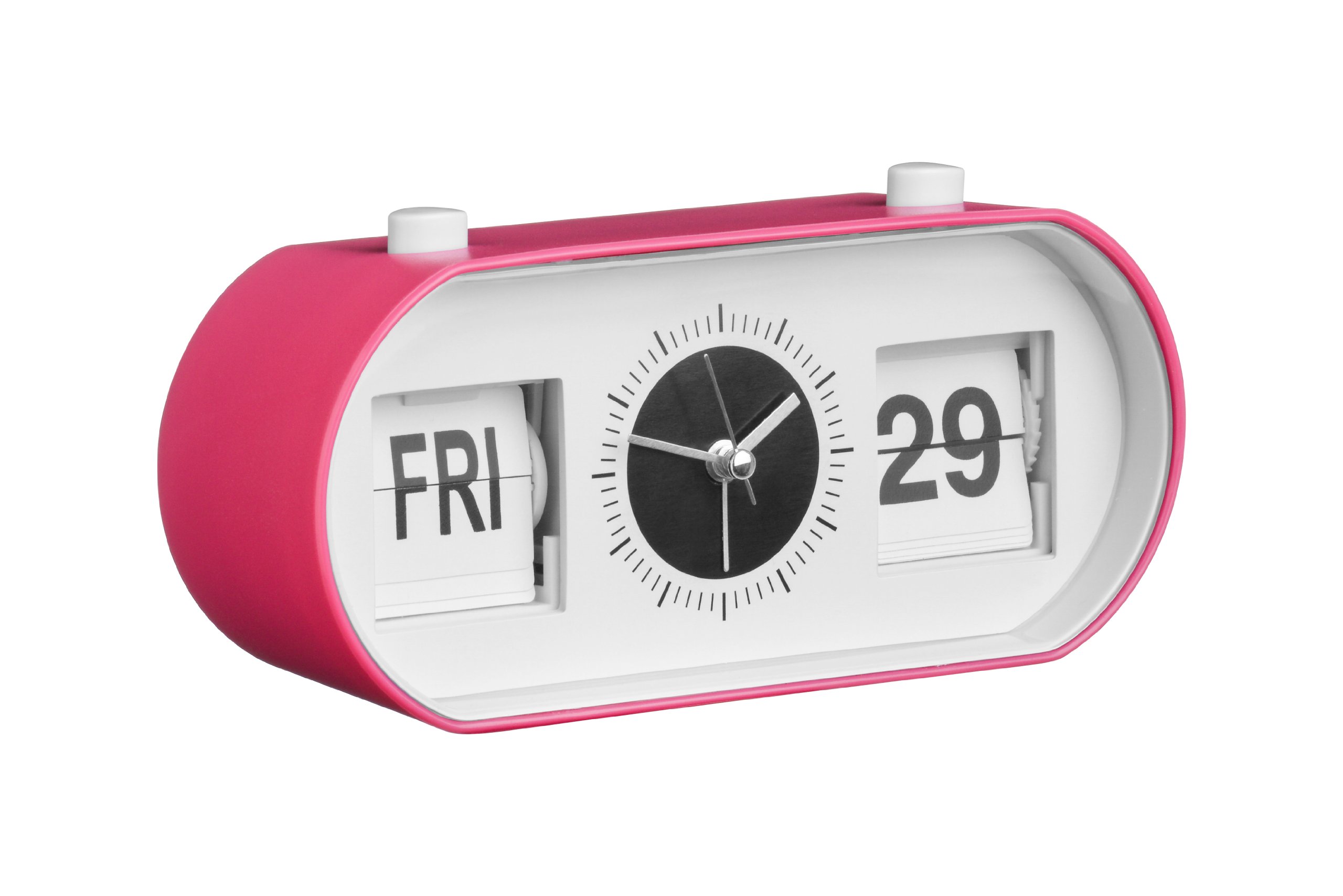Premier Housewares Flip Alarm Clock - Hot Pink : Amazon.co.uk: Home ...