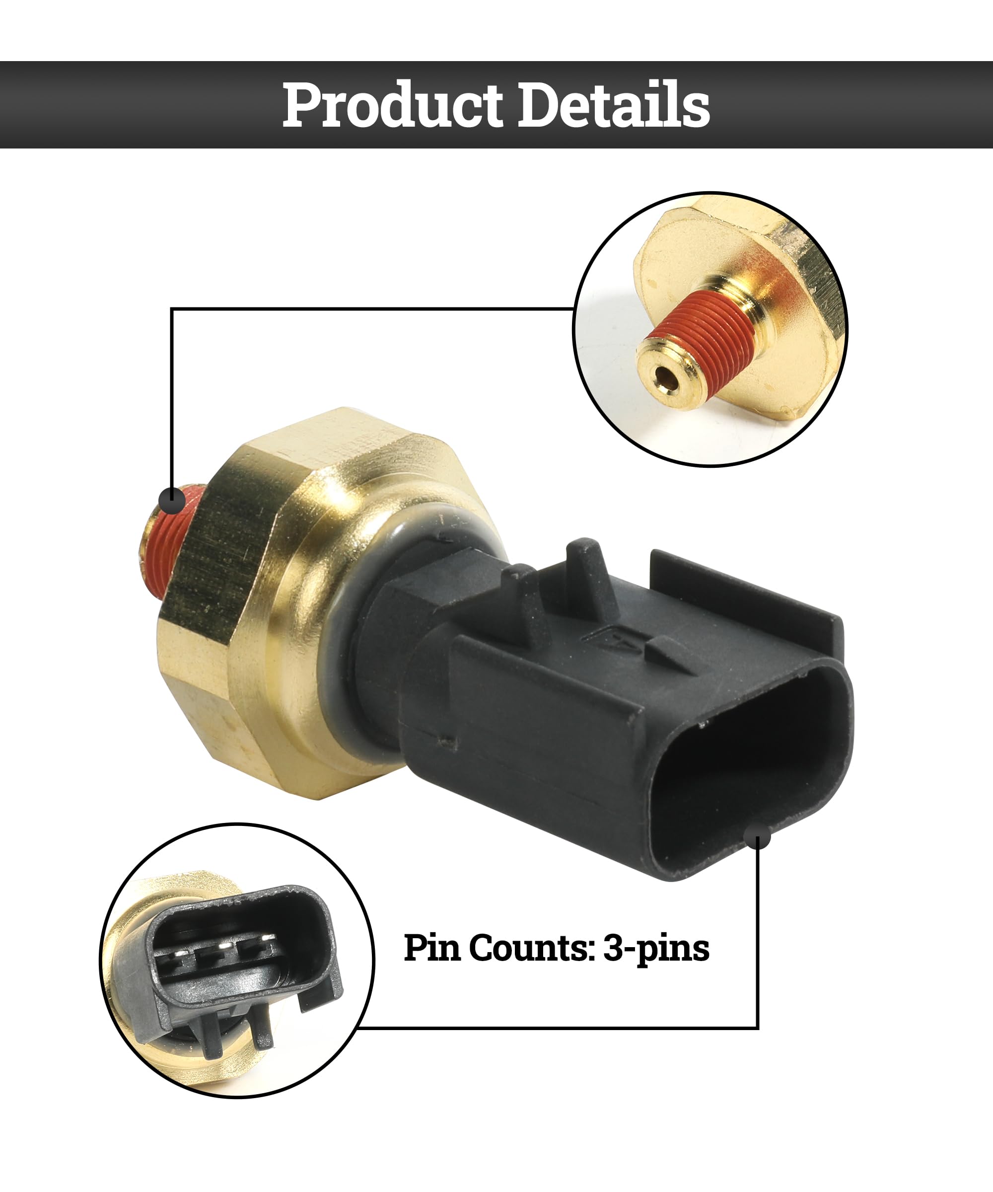 Snapklik.com : Zlirfy Oil Pressure Sensor,Oil Pressure Switch,Car ...